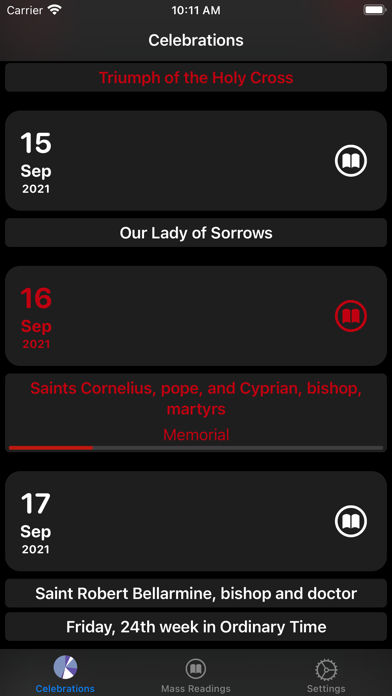 Liturgical: Catholic Calendar - CatholicApps.com