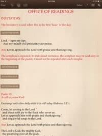 iBreviary: An Update to the Breviary App Review - CatholicApps.com