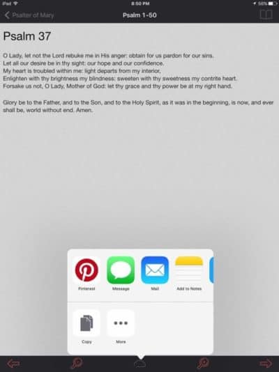 Catholic Psalter of the Blessed Virgin Mary App Review - Not Another ...